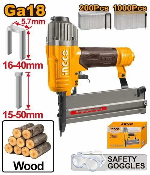 Пневматический нейлер для скоб и гвоздей SUPER INGCO ACN50401