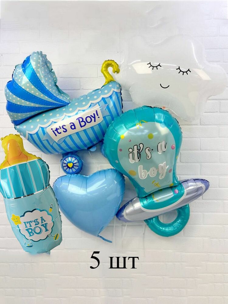 Рождественские воздушные шары из фольги, детские игрушки, старик, снеговик, пряничный человечек, 5 шт.