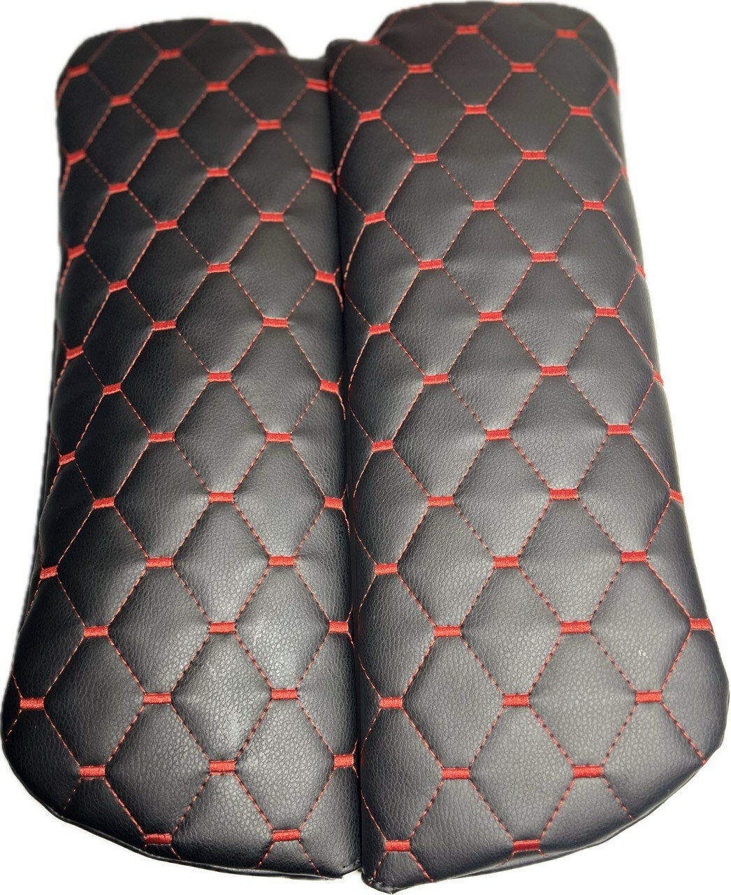 Чехлы на козырьки ВАЗ 2104, 2105, 2107 (красная нить Рубин)