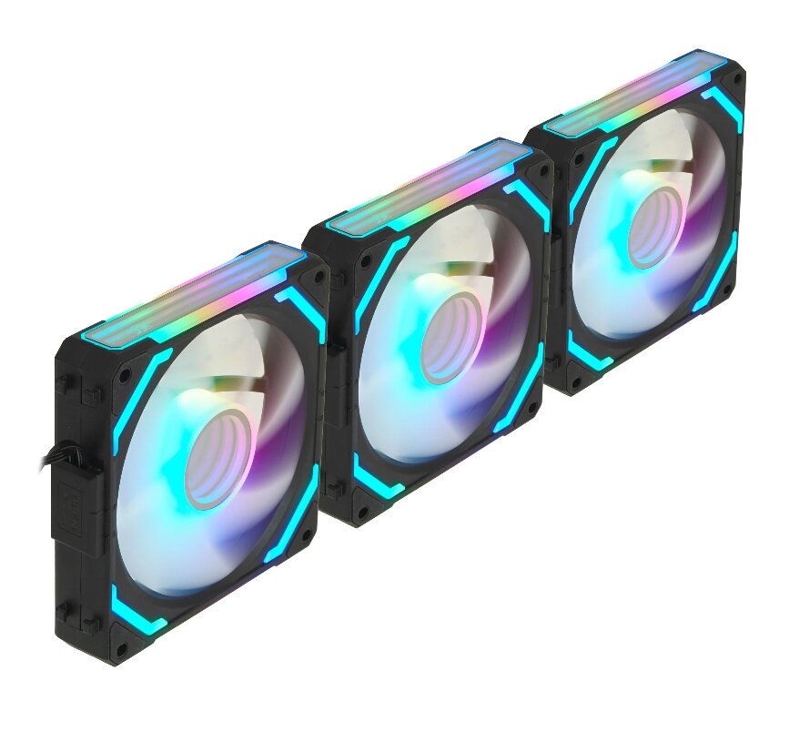 Кулеры для ПК ARGB RedDragon GC-F012, RGB-эффект бесконечности, 3 шт, 120 мм.