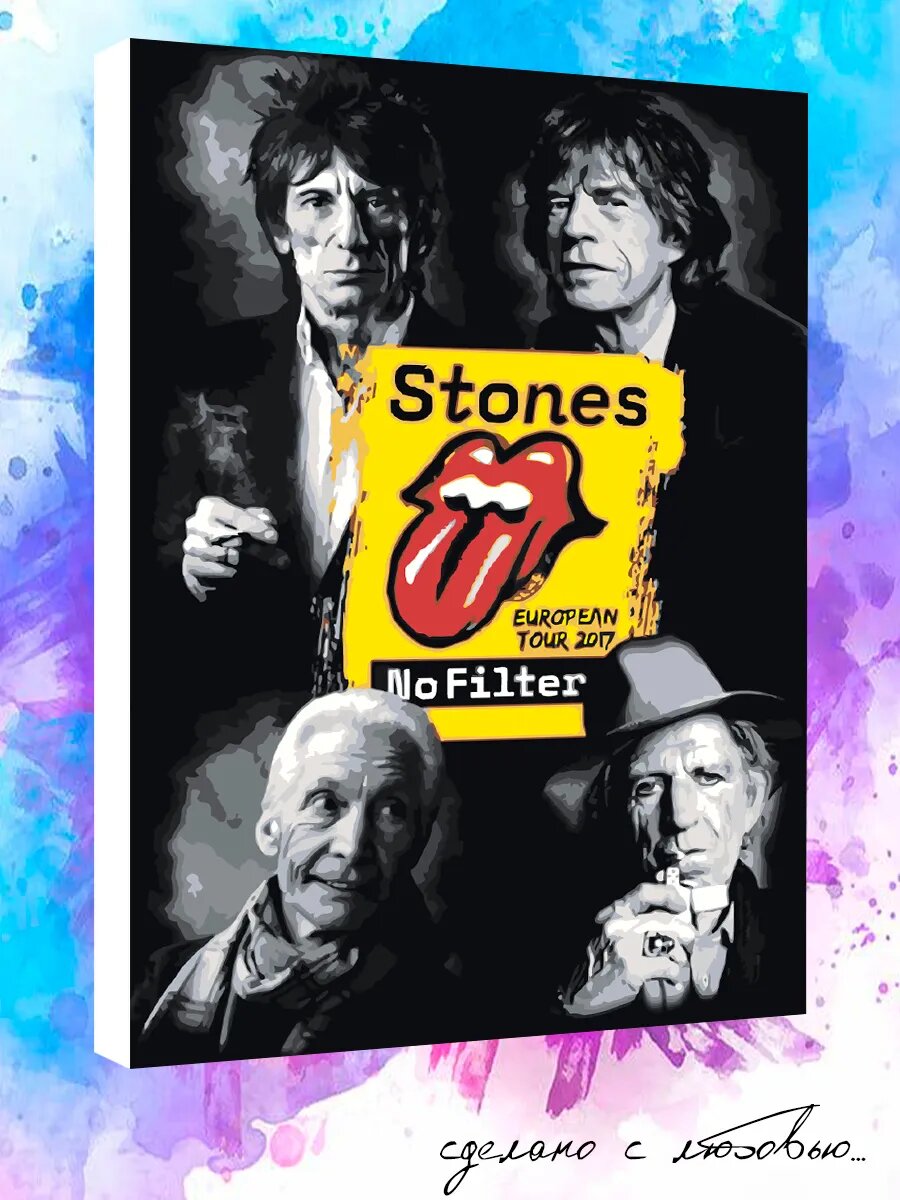 Картина по номерам Рок-группа Роллинг Стоунз