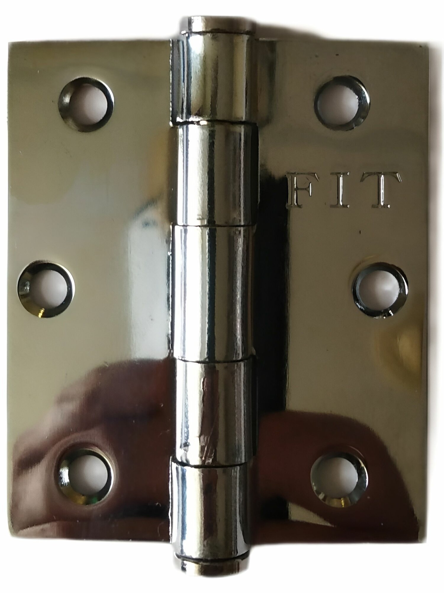 Петля дверная универсальная 75 мм хром комплект 2шт