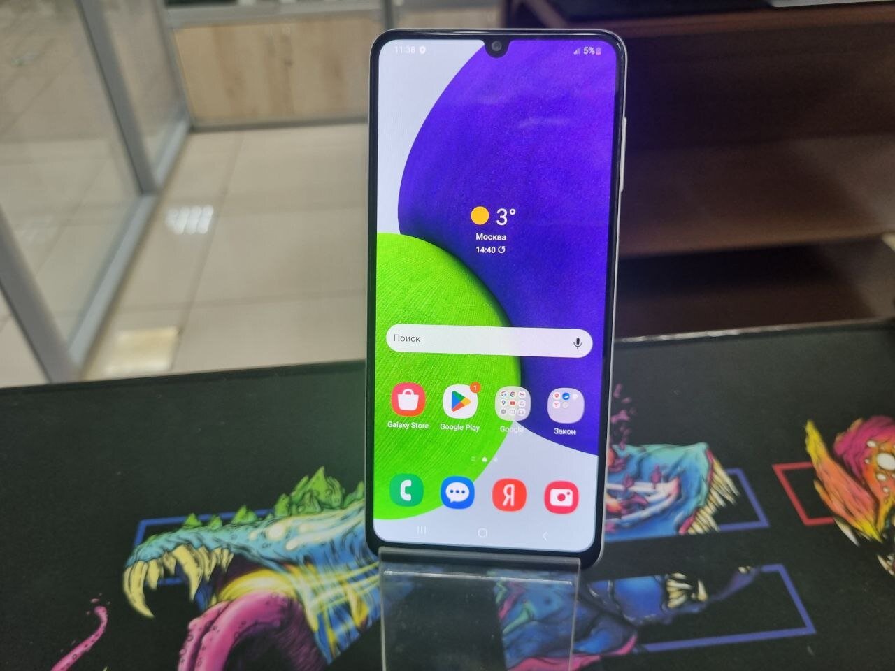 Смартфон Samsung Galaxy A22 4/64 ГБ RU, Dual nano SIM, белый