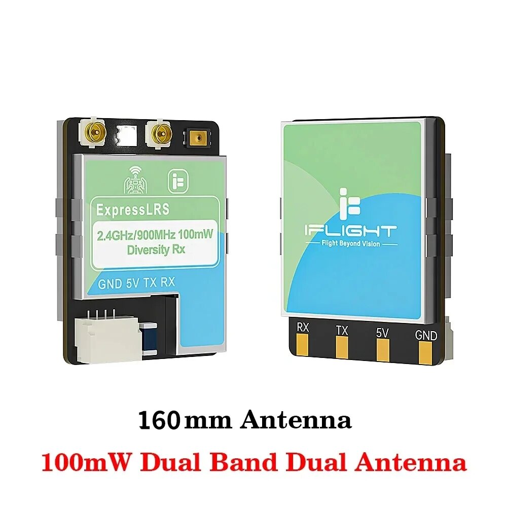 IFlight ELRS двухдиапазонный приемник для RC FPV Drone 100mW 160mm Dual