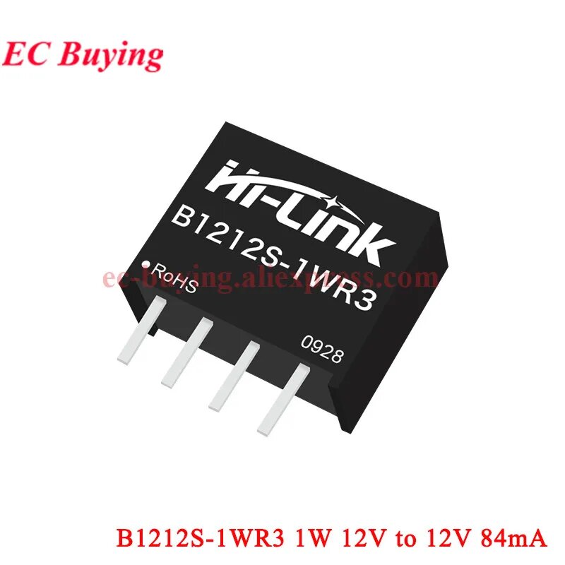 Hi-Link Модуль питания постоянного тока 1 Вт 5pcs, B1212S-1WR3