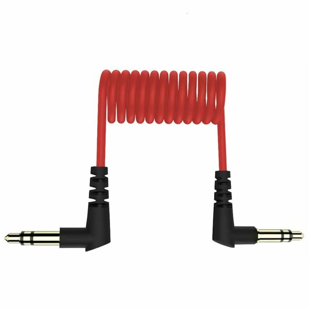 Микрофонный кабель USB C 3,5 мм TRS / TRRS-Штекеры Спиральный провод для Плавного подключения Записи с камеры смартфона