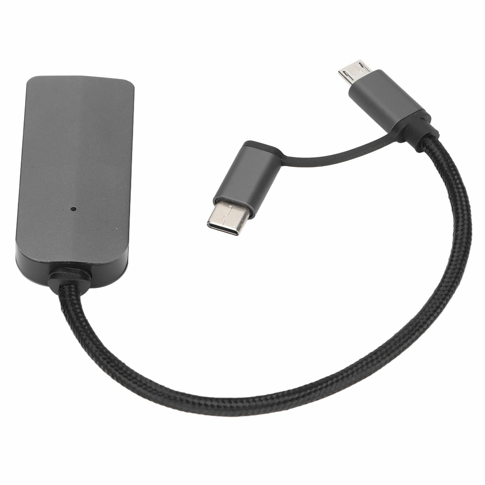 1080P Full HD 2-в-1 кабель-адаптер Phone HDMI, чип Smart-Link, нейлон, 2 м, silver