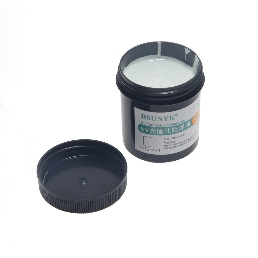 DSUNYK Зеленая УФ-паяльная маска 100г WHITE