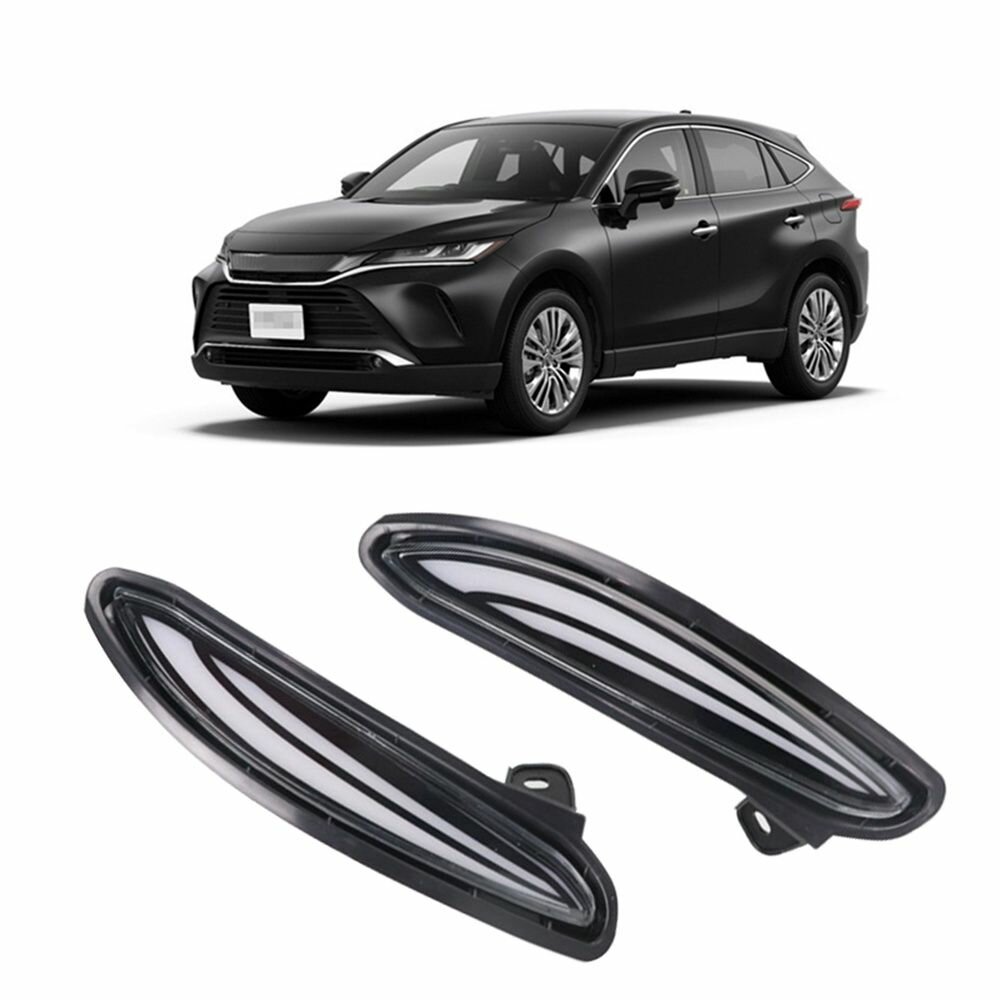 Пара 3-Цветных Дневных Ходовых Огней LED Передние Противотуманные Фары Для Toyota Venza Harrier 21-22