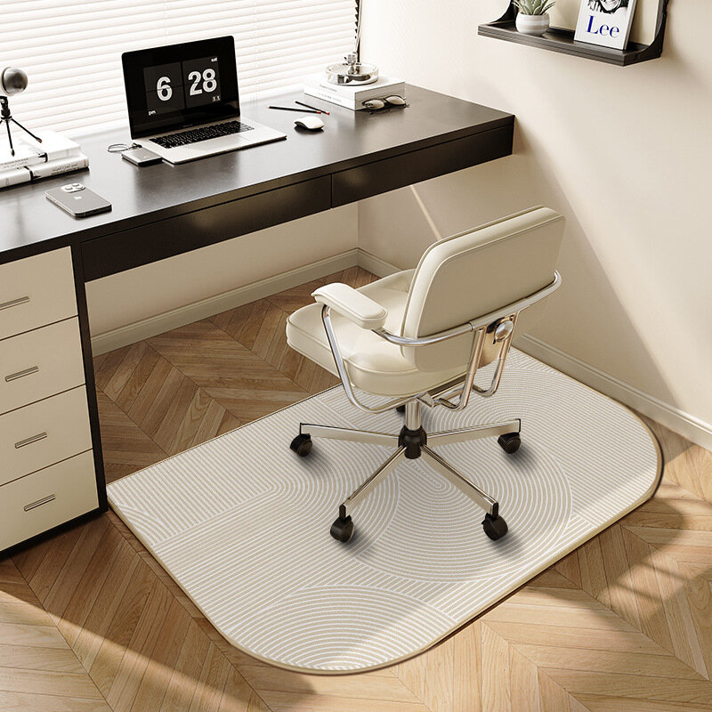 Коврик под компьютерное кресло TPR защита пола от царапин велюровый геометрический для стула 60*90cm