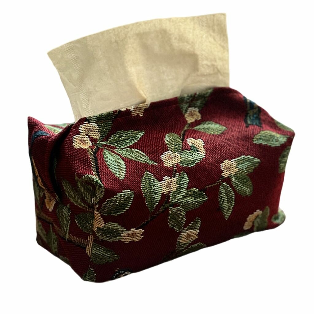 Тканевая сумка в европейском стиле в стиле ретро с тканевым чехлом-красный