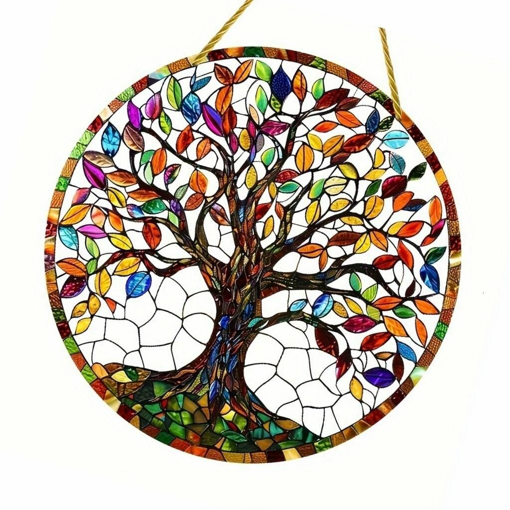 Картина акриловыми красками "Древо жизни"-YKB138