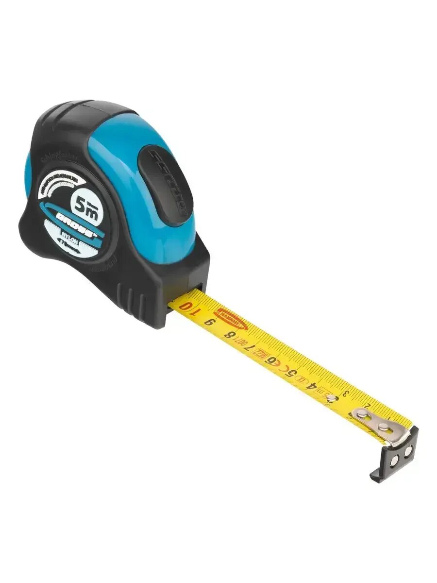 Рулетка строительная 5м х 19мм, двустор. шкала, GROSS 31112