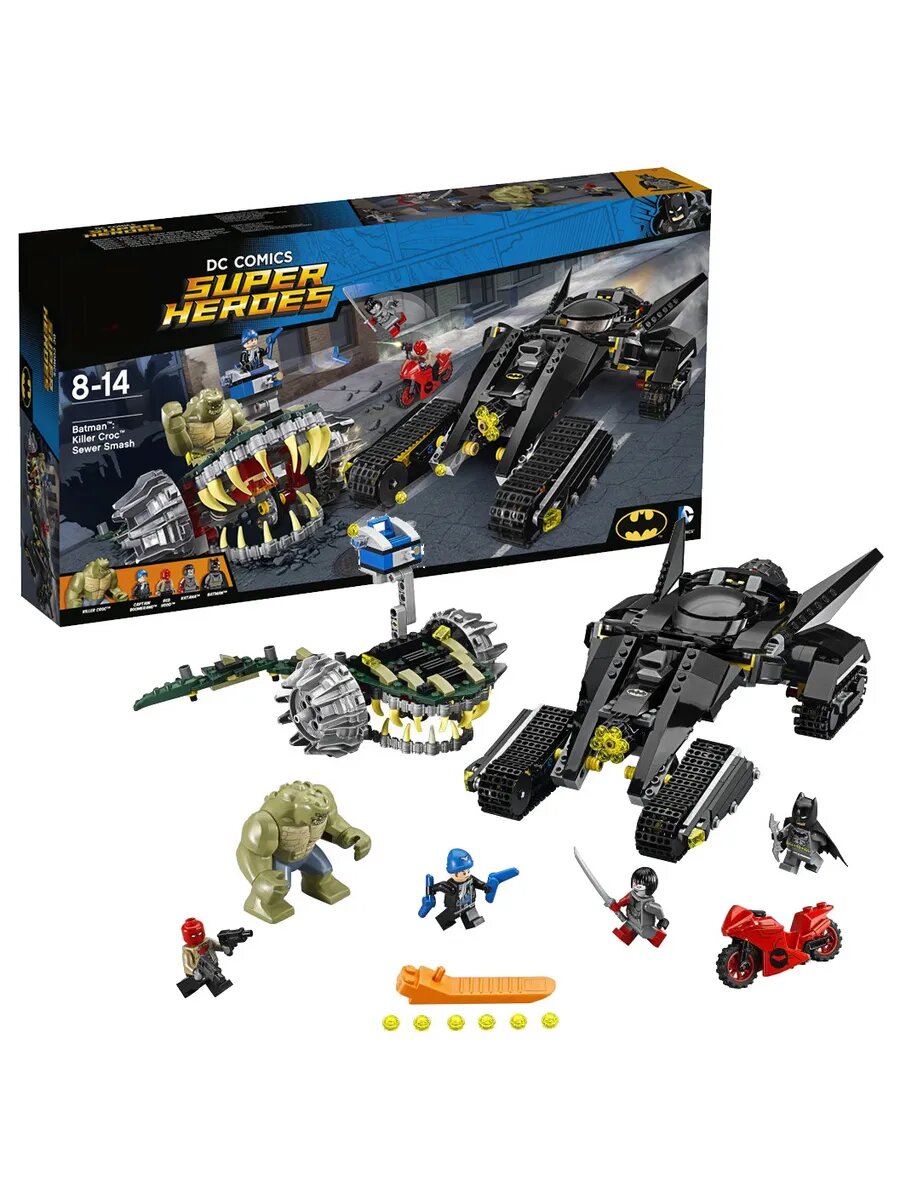 Конструктор Бэтмен: Убийца Крок, набор, Batman 759 дет 23055 ( набор / подарок для мальчиков и девочек / подарок ребенку)