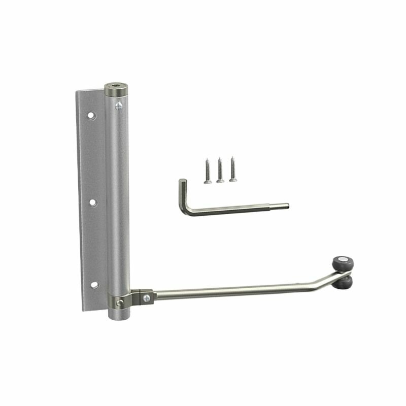 Бытовой доводчик для раздвижных дверей с отскоком-TL42 серебристый