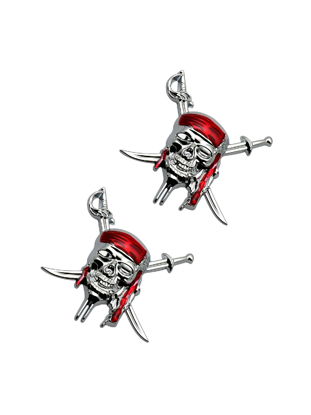 Металлическая наклейка из 2шт для экстерьера автомобиля Долговечная клейкая декоративная наклейка