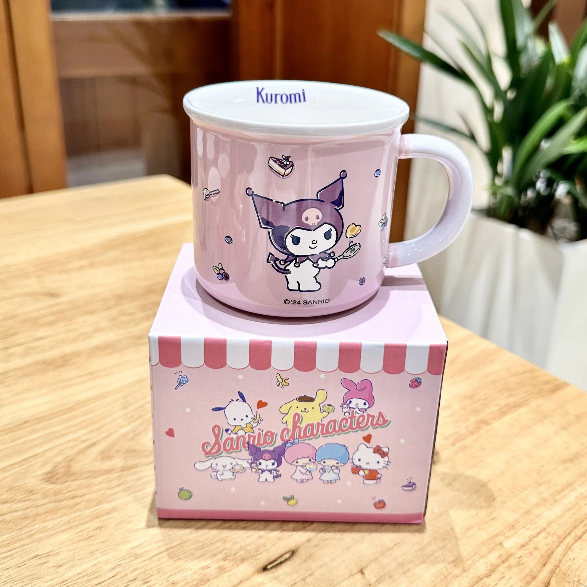 MINISO Бутафория для косплея Sanrio Hello Kitty Cinnamoroll My Melody Kuromi 350 мл Kuromi