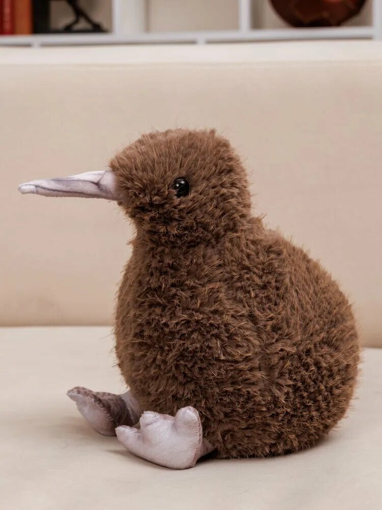 Мягкая игрушка, плюшевая птичка, Киви, 25 см