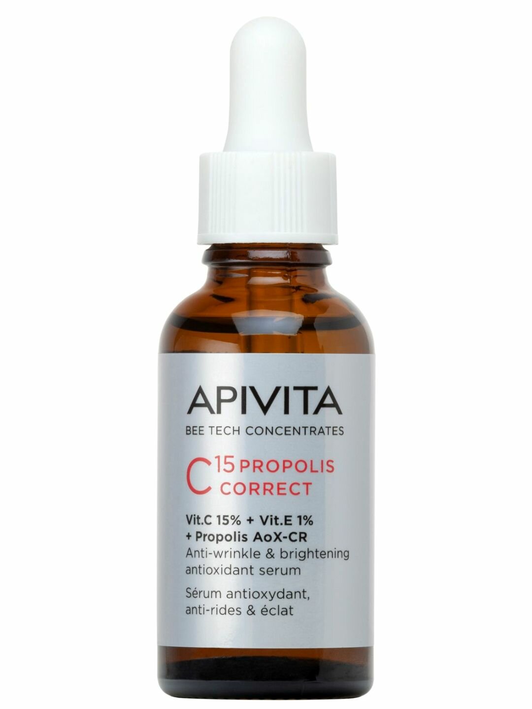 Апивита Антивозрастная корректирующая сыворотка с Витамином С и Прополисом, 30 мл | APIVITA Serum