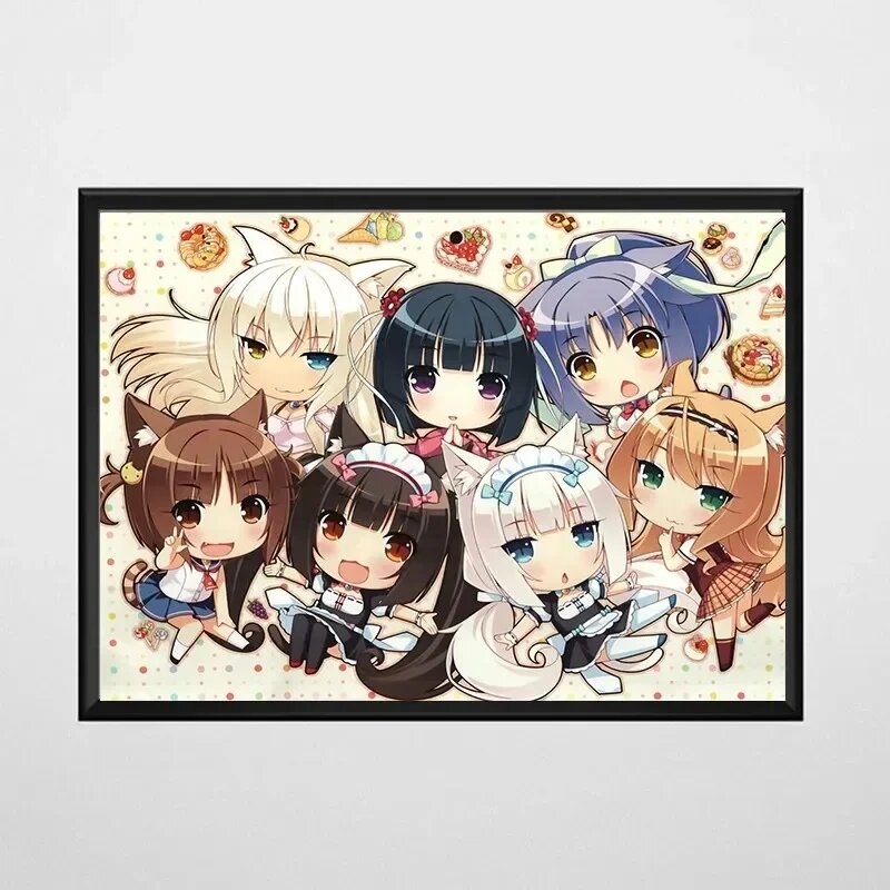 Плакат Nekopara Chocola Vanilla O, 40x50cm No Framed — фото 1