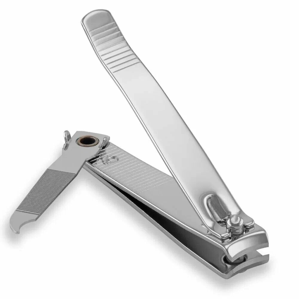 Книпсер Beauty Gallery, для маникюра, с пилкой, серебристый, 5.5 см