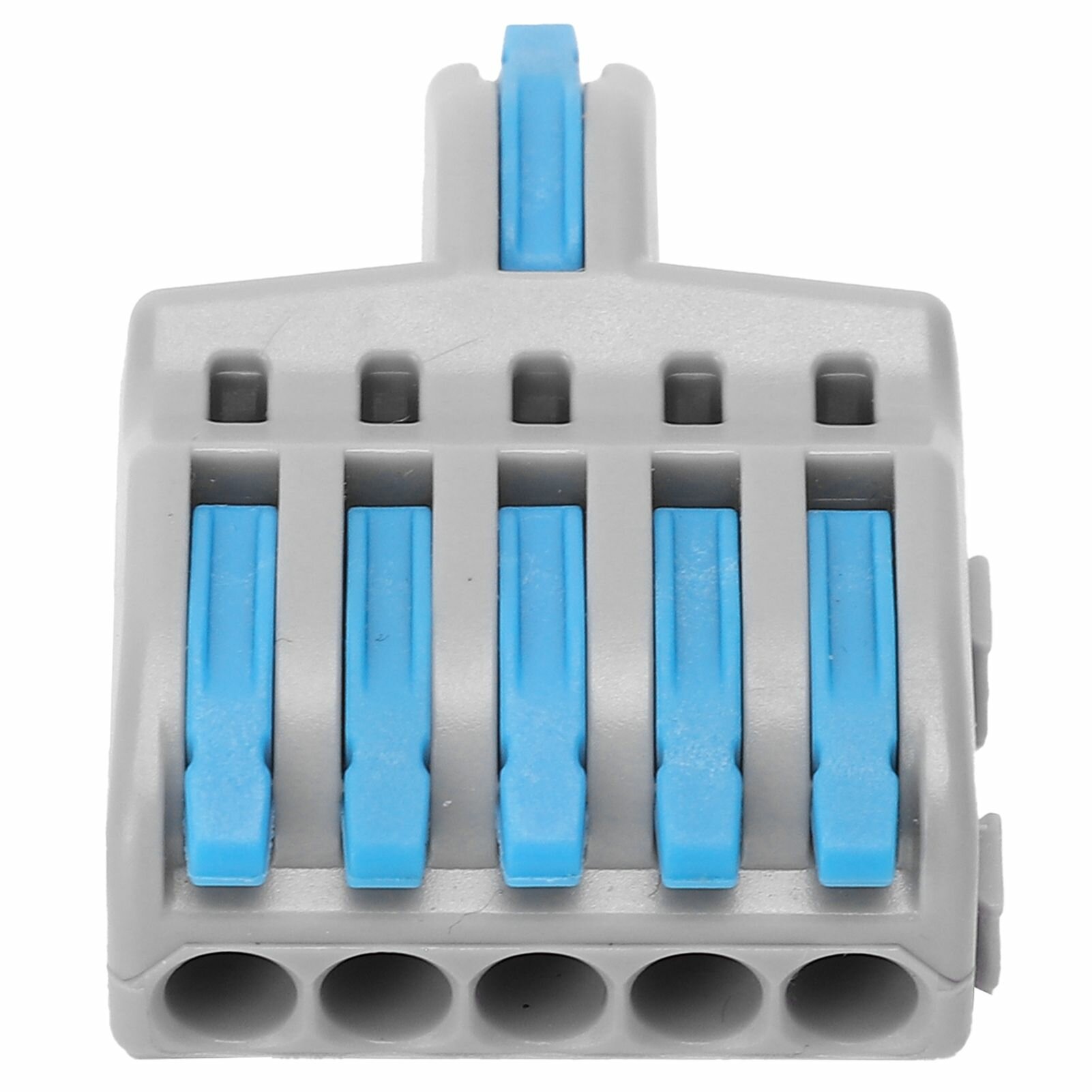 20 шт. быстрый разъем SPL 1 в 5 выходов, разветвитель PushType, медь и провод из материала ПК (синий)