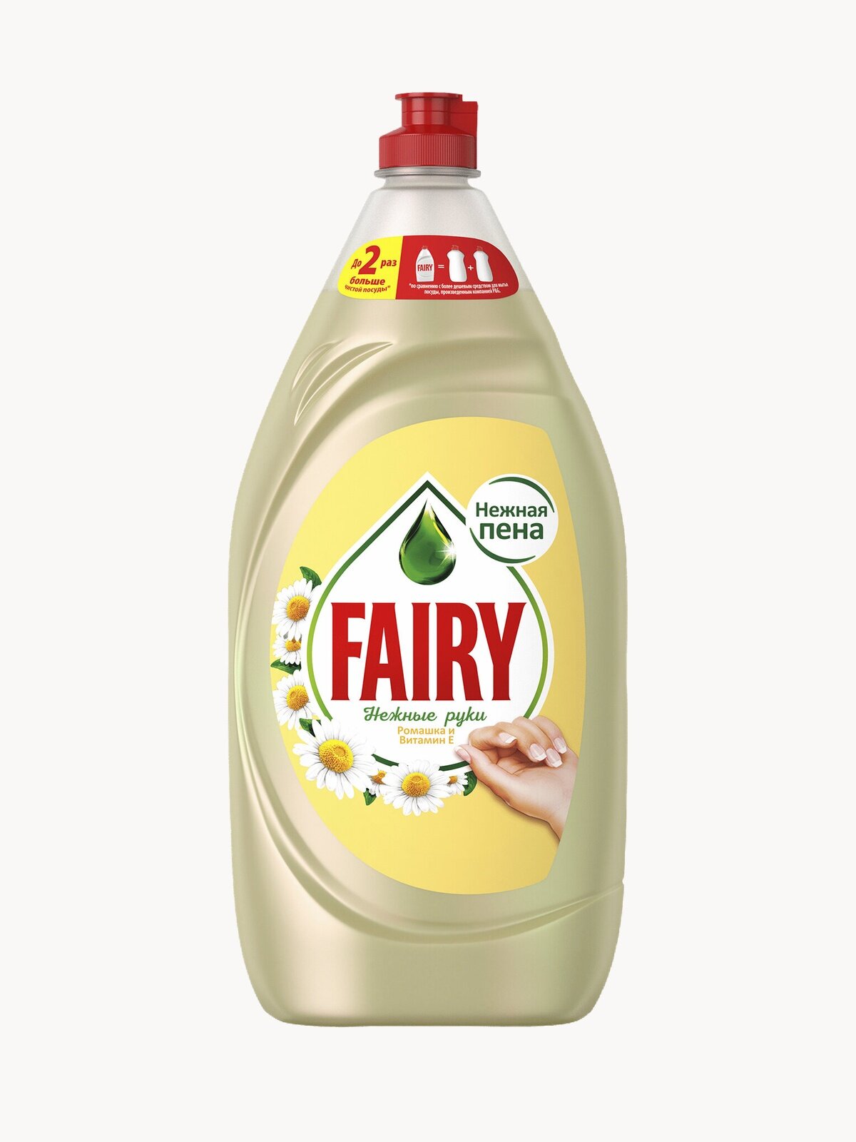 Средство для мытья посуды Fairy Нежные ручки Ромашка и витамин E 1,35 л.