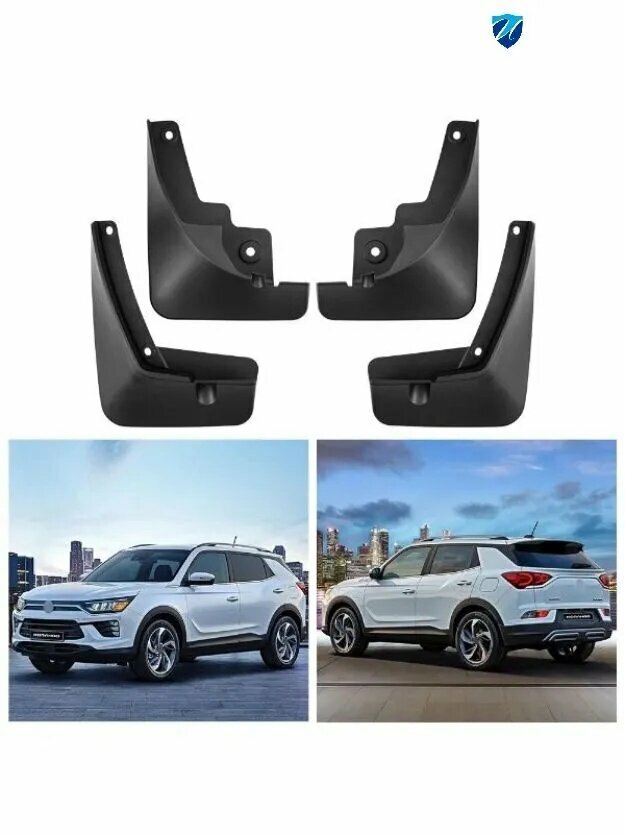 Брызговики SsangYong Korando 2019- 4 шт, для повседневного использования — фото 1