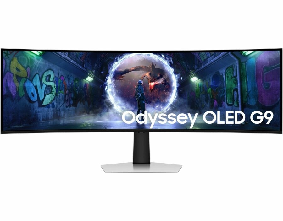 Монитор 49" Samsung Odyssey OLED G9 S49DG932SIXCI, 5120х1440, 240 Гц, OLED, серебристый (ls49dg932sixci)