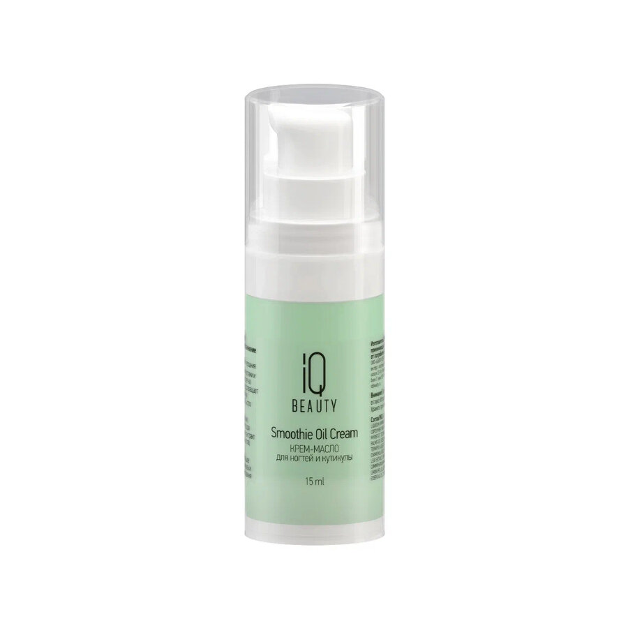 IQ Beauty, Крем-масло для ногтей и кутикулы Aloe & Mint, 15 мл