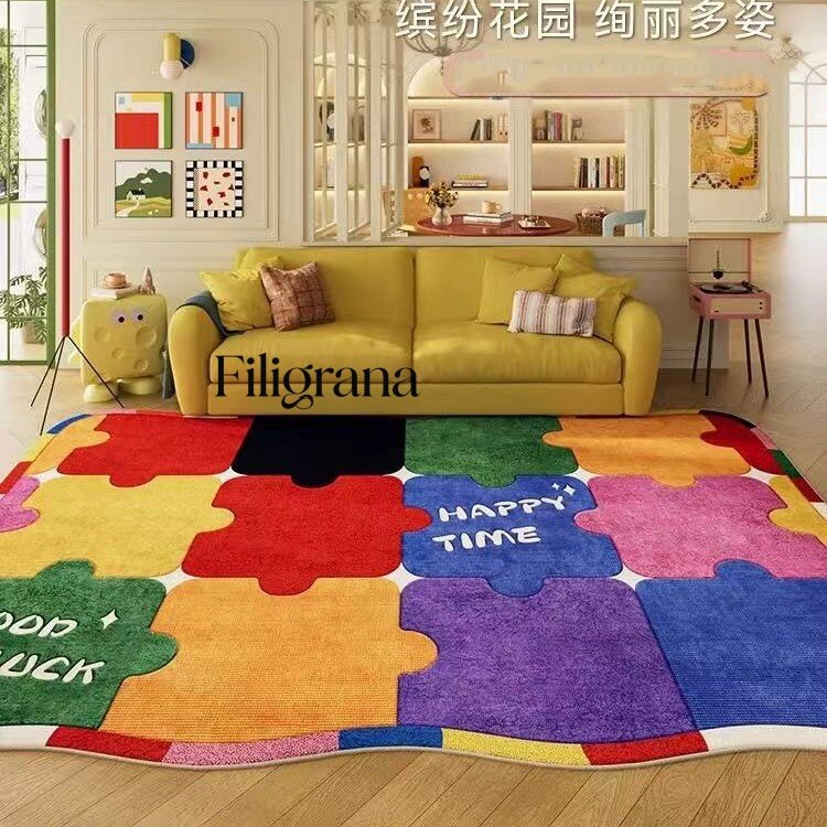 Ковровое покрытие Filigrana, имитирующее дофамин, для комнат и гостиных, противоскользящее.120cmX180cm