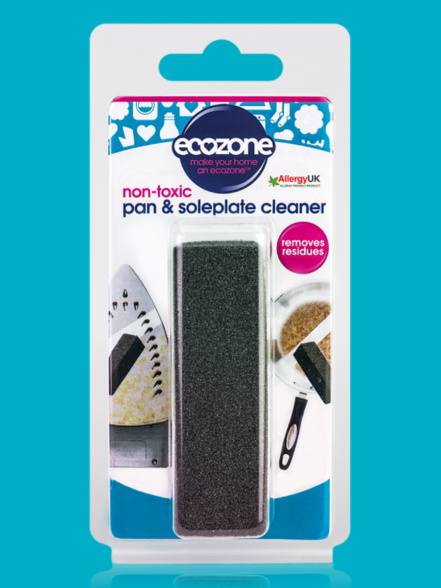 Чистящая губка от сажи и нагара для утюга и сковородок Ecozone 1шт (Англия)