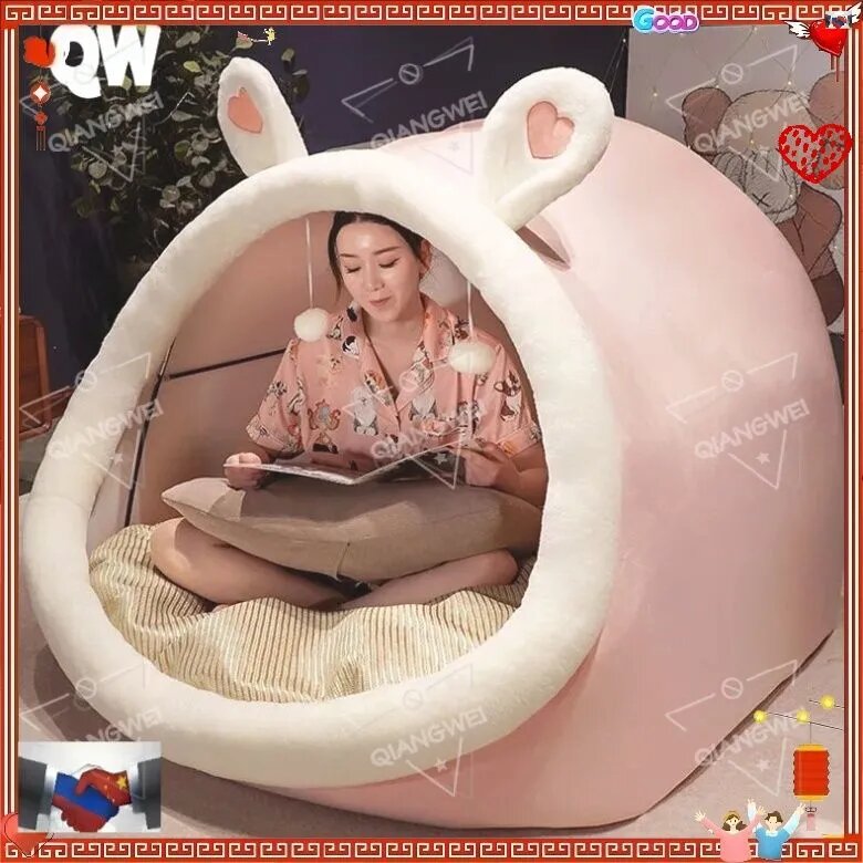 Эксклюзивный плюшевый домик для детей TSD CZX, просторный для сна взрослых