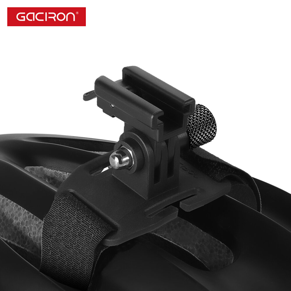 Крепление фонаря GACIRON H15P, для велосипеда, на шлем, чёрное