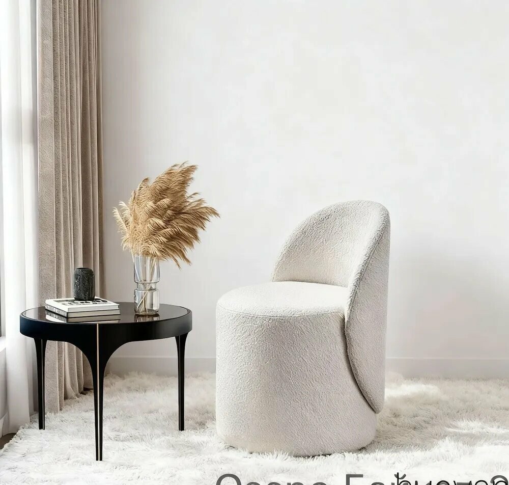 Пуф, Ткань, Букле, 42х40х67 см