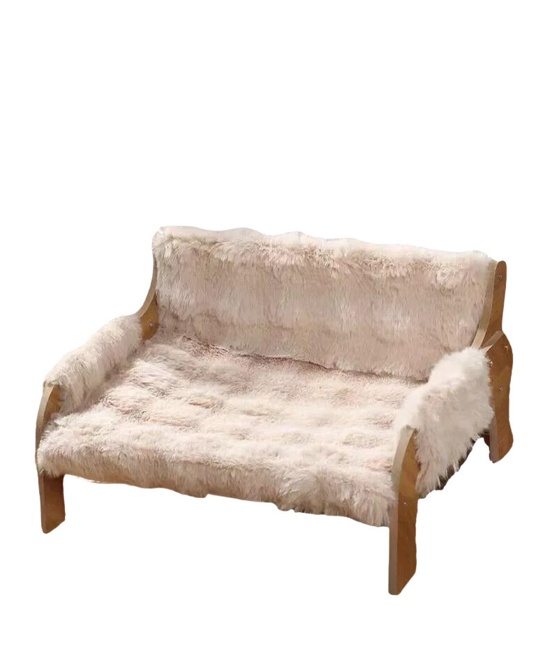 Новый кошачий диван Кошачье гнездо ротанг питомец диван кошачий собака универсал Зимний плюшевый диван для домашних