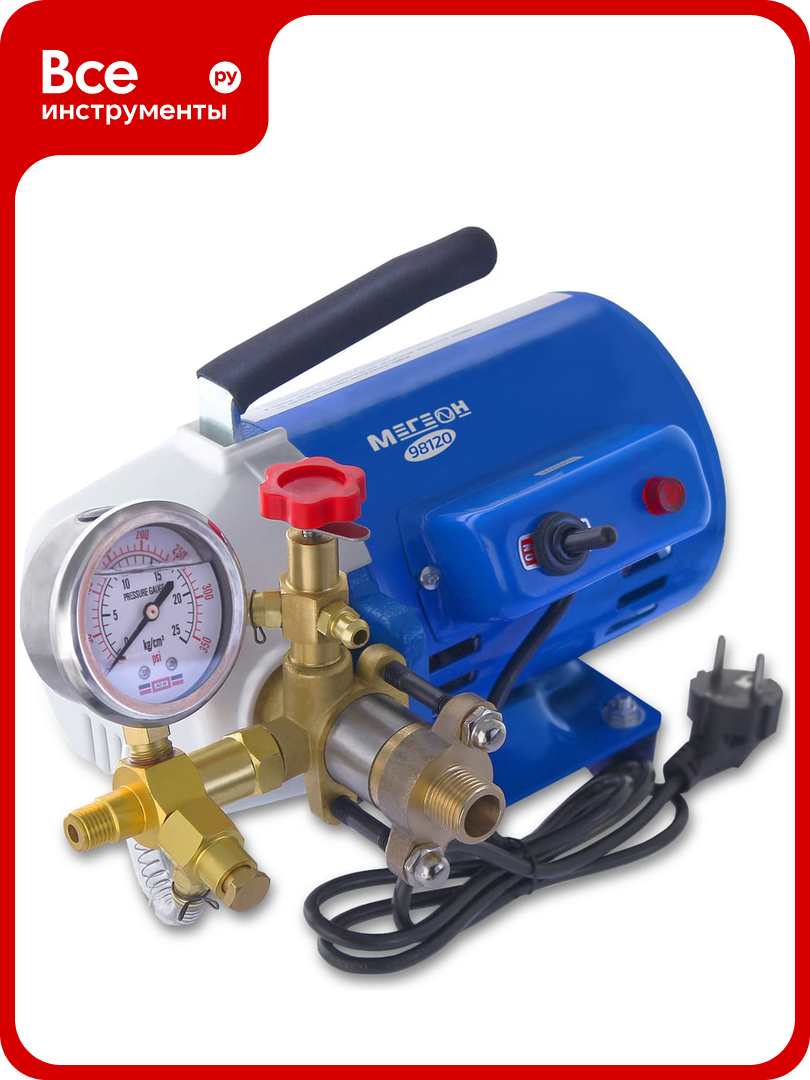 Электрический опрессовочный насос мегеон 98120 к0000026430, пластик