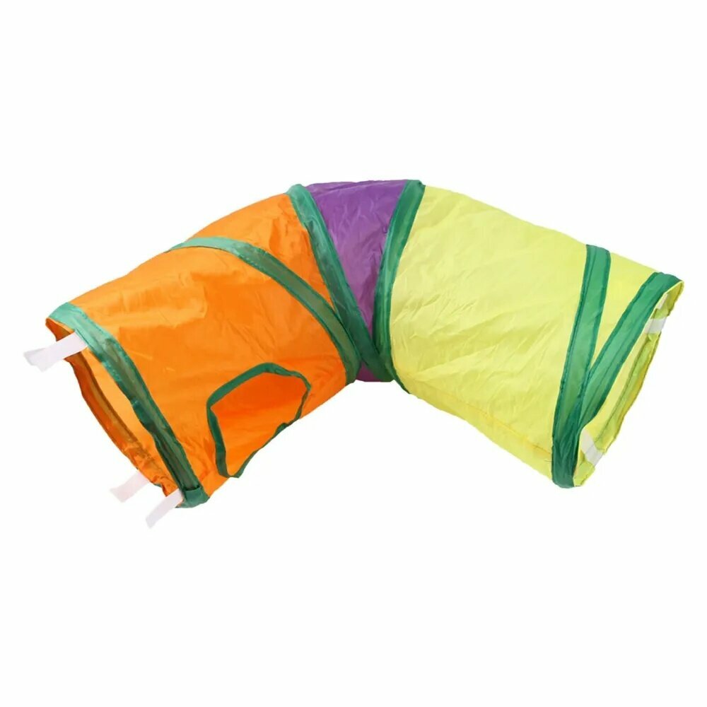 Игровая труба для кошек, складная, L-образная, для игр и тренировок