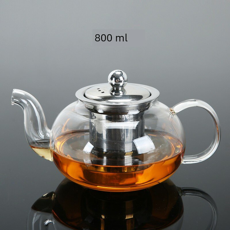 Чайный чайник Shanjing Teahouse, утолщенный термостойкий чайник из боросиликатного стекла, большой чайник из