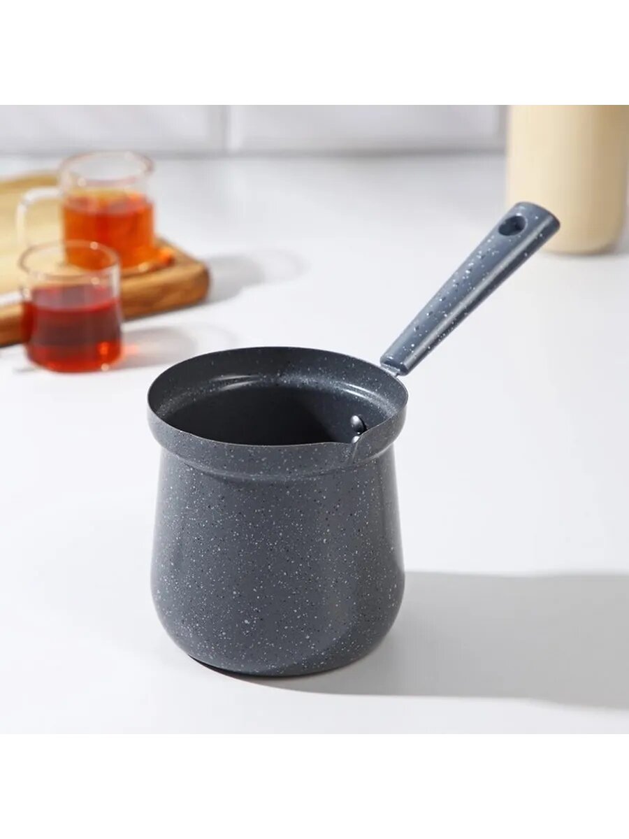 Стильная турка для кофе из алюминия