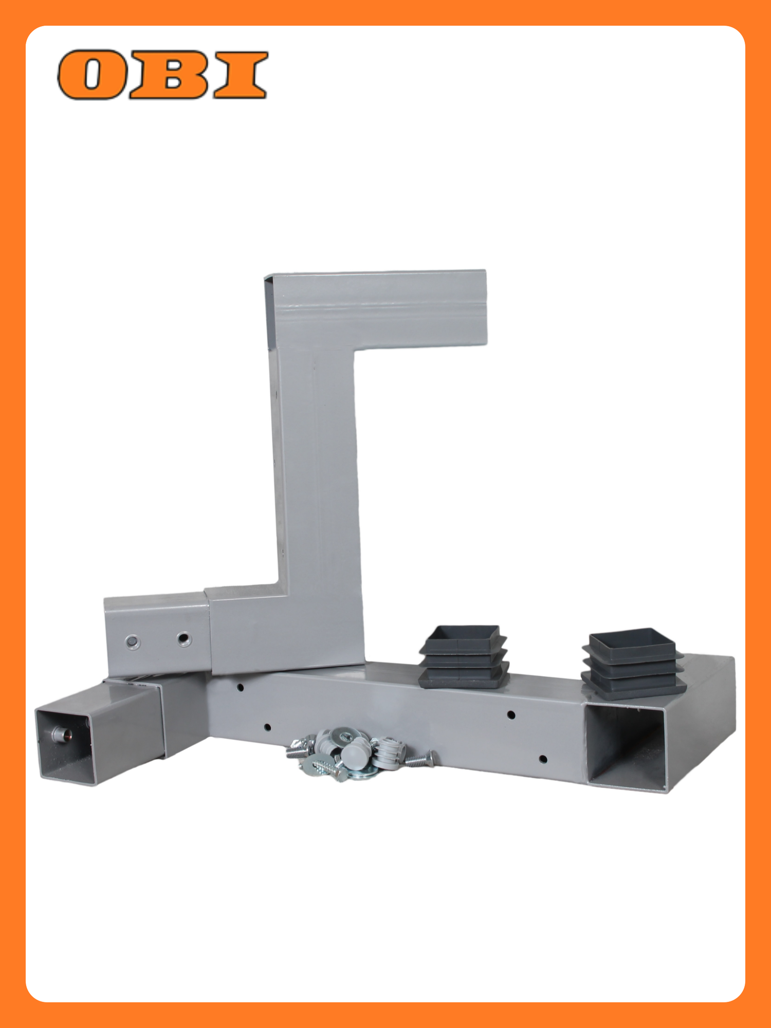 Угловой модульный элемент Лесенка, металл, серый, 100x400x500мм