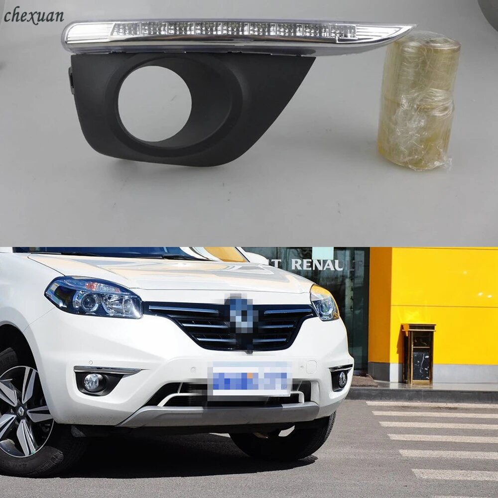 CSCSNL 2 шт. DRL для Renault koleos 2011 2012 2013 2014 светодиодные дневные ходовые огни сигнасветильник огни Противотуманные фары автомобильные аксессуары