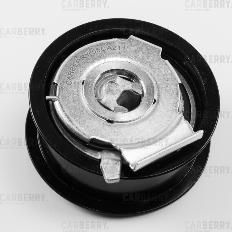 Ролик натяжителя ремня CARBERRY ГРМ AUDI A3, A4, A6 03->, SKODA Octavia 04->, VW Golf, Jetta, Passat, Touran 03->, SEAT Altea, Exeo, Leon, Toledo 04-> (55CA211)