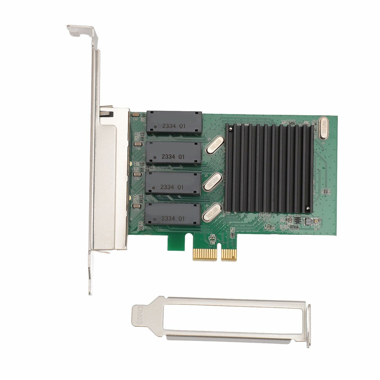 4-портовая Gigabit сетевя карта PCIe 1X на чипе RTL8111H для ПК