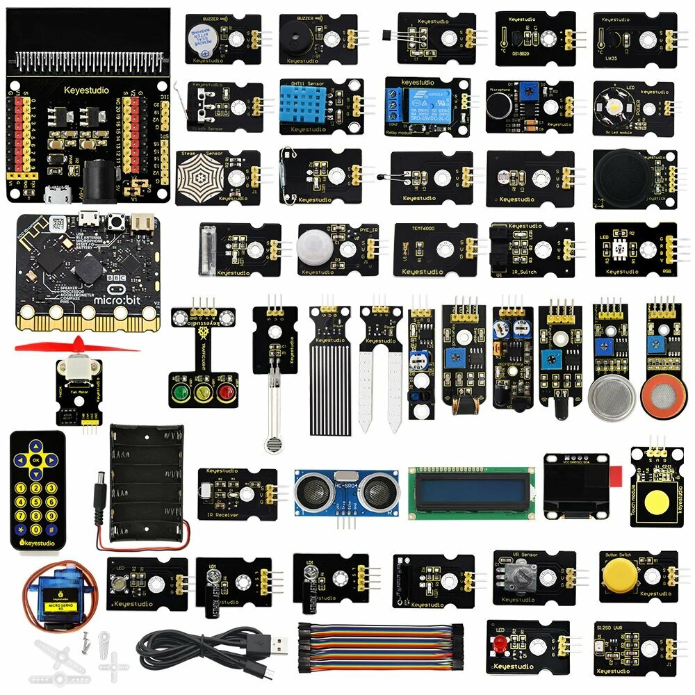 Keyestudio 45 in 1 Sensor Starter Kit для BBC Micro: Bit