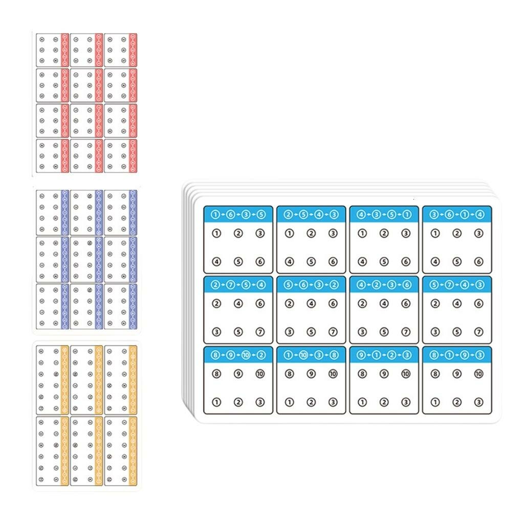 6 карточек для тренировки зрительного слежения, Цифровой