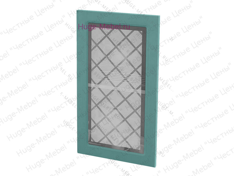 Кухонный фасад Ф-97 дуб бирюза (Модена) Huge Mebel . Ширина 404 Высота 712. Кухонные фасады