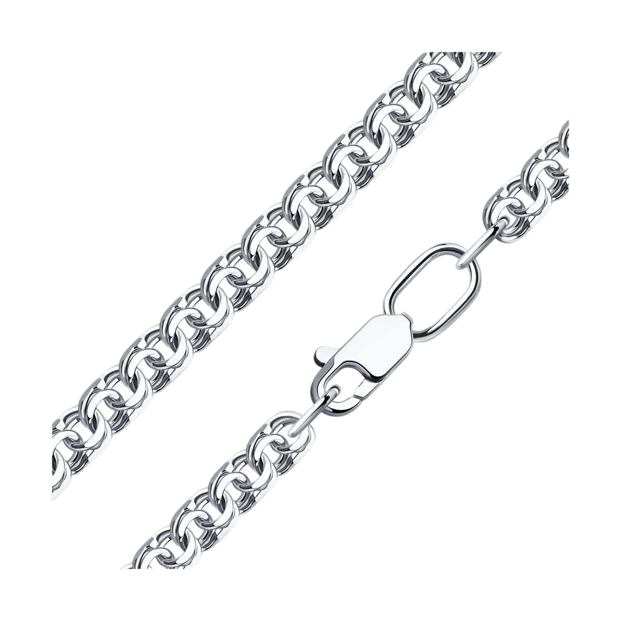 Цепь серебро, 925 проба, родирование