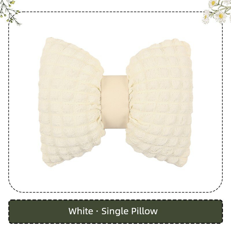 Подушка-голова Puff White, одна штука, зимняя аксессуар для сиденья автомобиля, мягкая ткань для комфорта