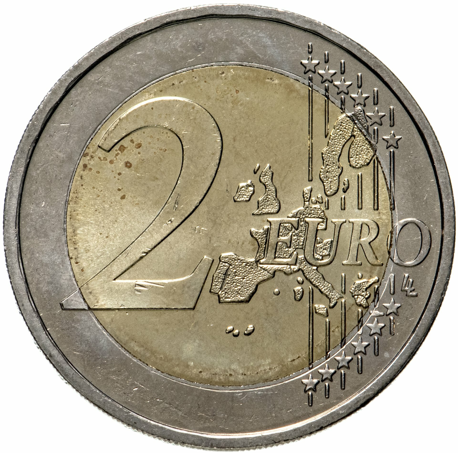 Германия 2 евро 2004 D обычная, Биметалл, в сохранности UNC